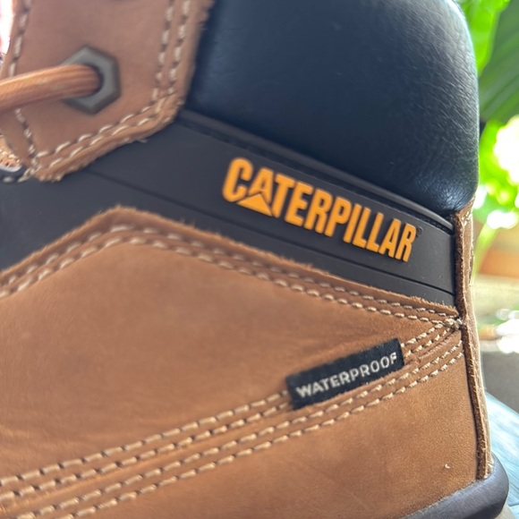 Caterpillar | Shoes | Caterpillar Tan And Black Work Boots | Poshmark